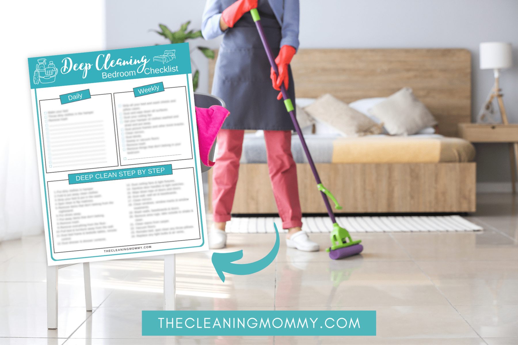 Simple Bedroom Cleaning Checklist That Works! - The Cleaning Mommy