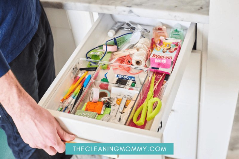 How to Clean Out Your Junk Drawer in Minutes - The Cleaning Mommy